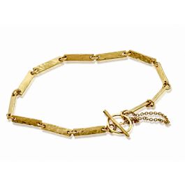 Hammered Gold Link Bracelet | Neta Wolpe