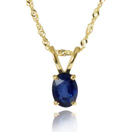 Solitaire Sapphire Pendant | Neta Wolpe